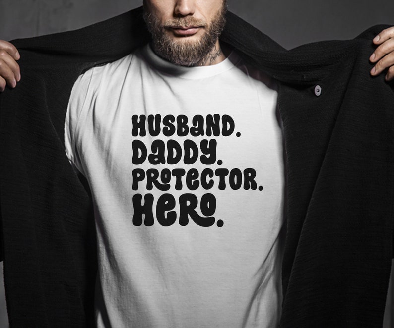 Husband Daddy Protector Hero Svg Dad Svg Father's Day - Etsy