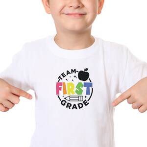 Team First Grade Svg, First Grade Shirt Svg, 1st Grade Gift Svg, 1st ...