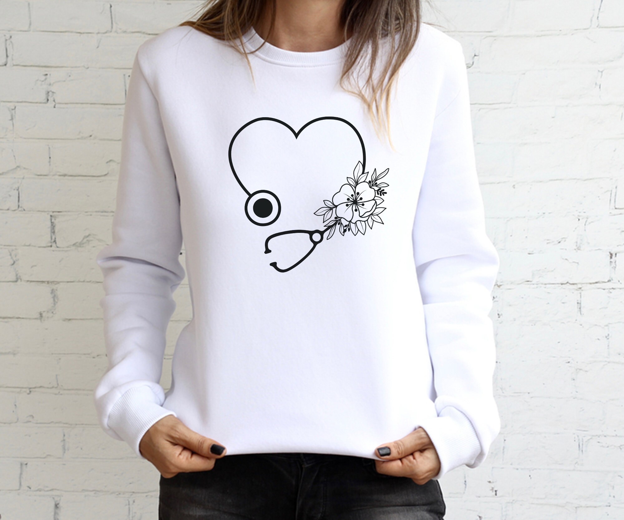 Nurse Stethoscope Svg Stethoscope Blossoms Svg Stethoscope - Etsy