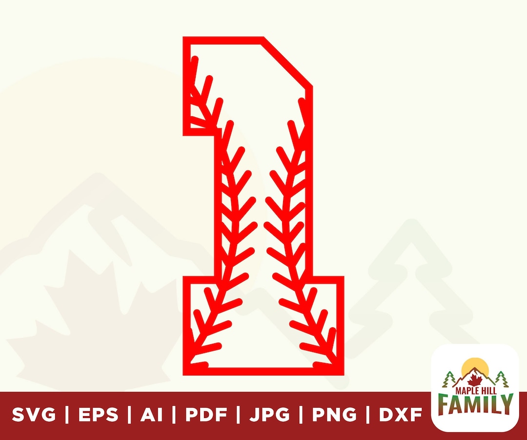 Baseball Varsity, Number One SVG Design, Perfect for Shirts and ...