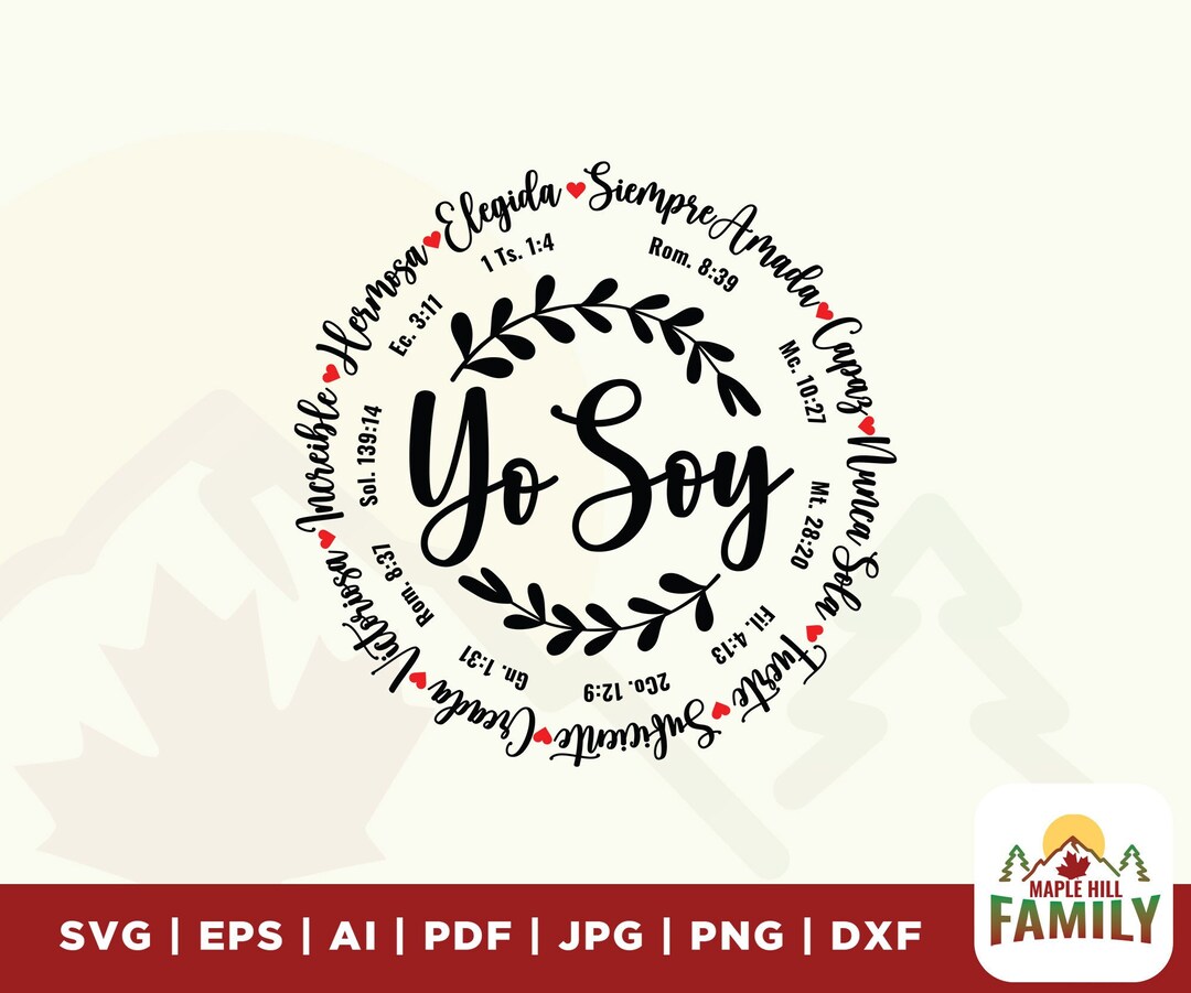 Yo Soy Inspiracion SVG, I Am Inspiration Svg, Easter Svg, in Spanish ...