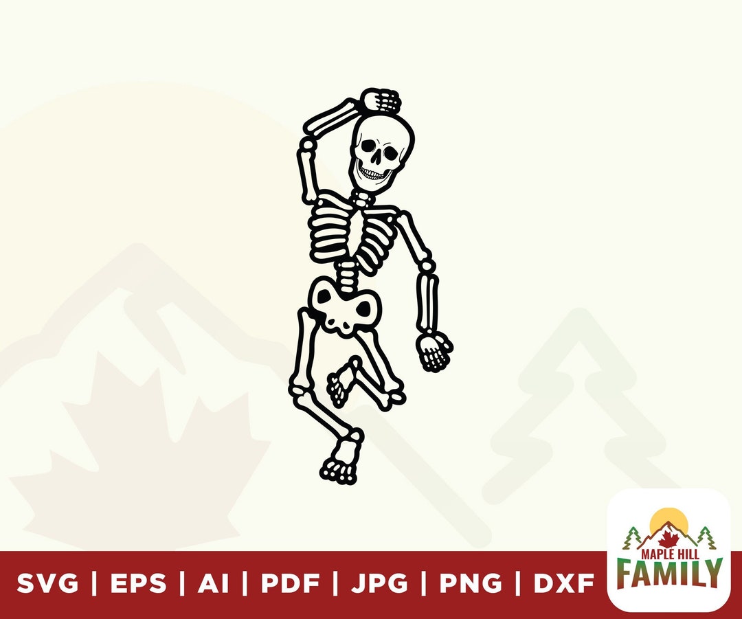 Dancing Skeleton Svg, Dancing Svg, Skeleton Svg, T-shirts, Skeleton ...