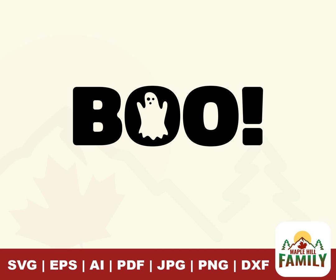 Halloween Boo! Svg, Boo Svg, Ghost Boo Svg, Spooky Season Png ...