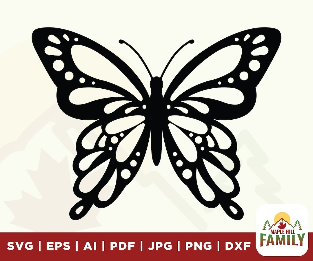 Butterfly SVG Files, Butterfly SVG, Butterfly SVG for Cricut, Butterfly Wings, Monarch Butterfly ...