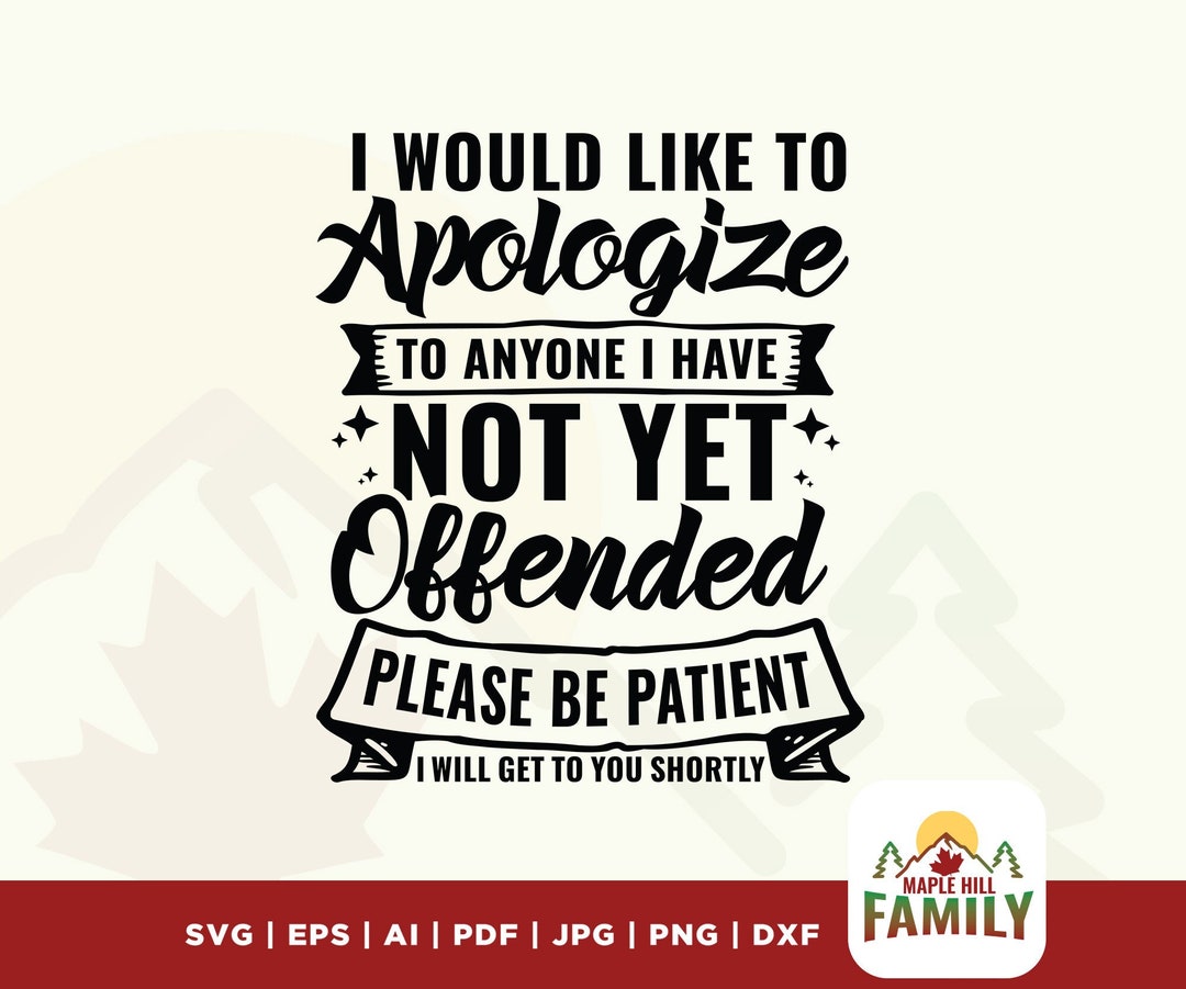 Offensive Sarcasm SVG, Funny Slogan Design (digital Download) - Etsy