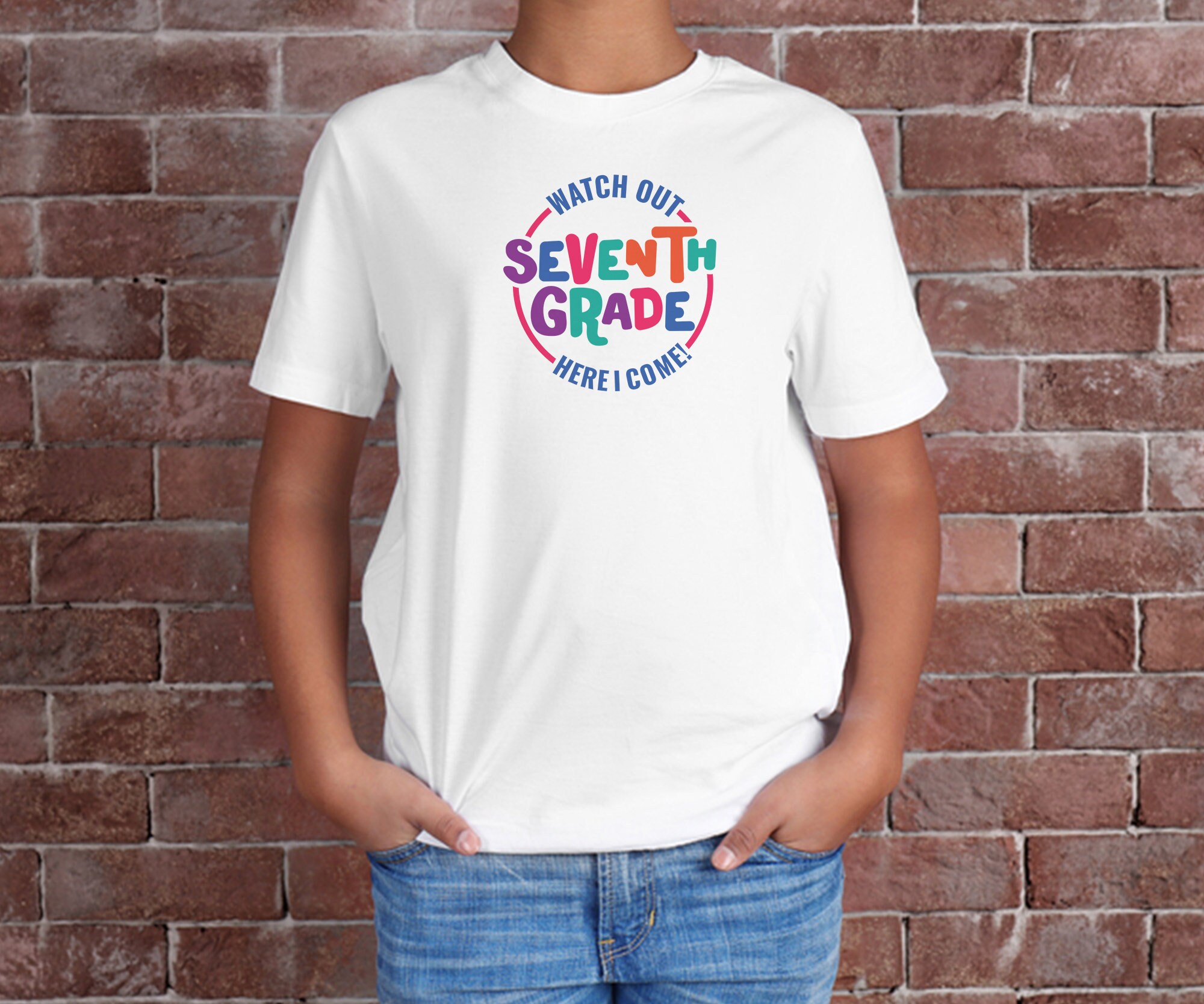 Watch Out Seventh Grade Here I Come Svg Watch Out Svg 7th - Etsy