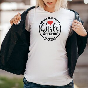 Girls Weekend 2024 Svg, Heart Svg, Cheaper Than Therapy Svg, Girls ...