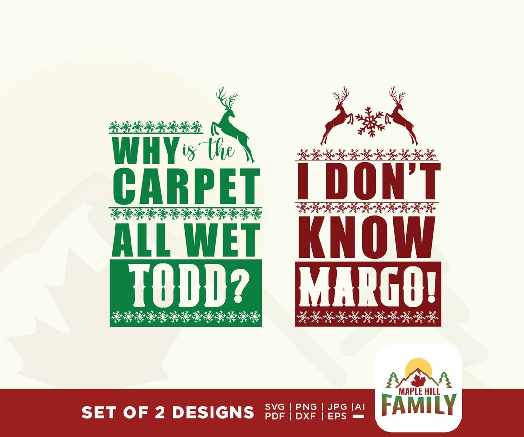 Christmas Vacation Todd and Margo Svg, Couple Christmas Svg, Christmas ...