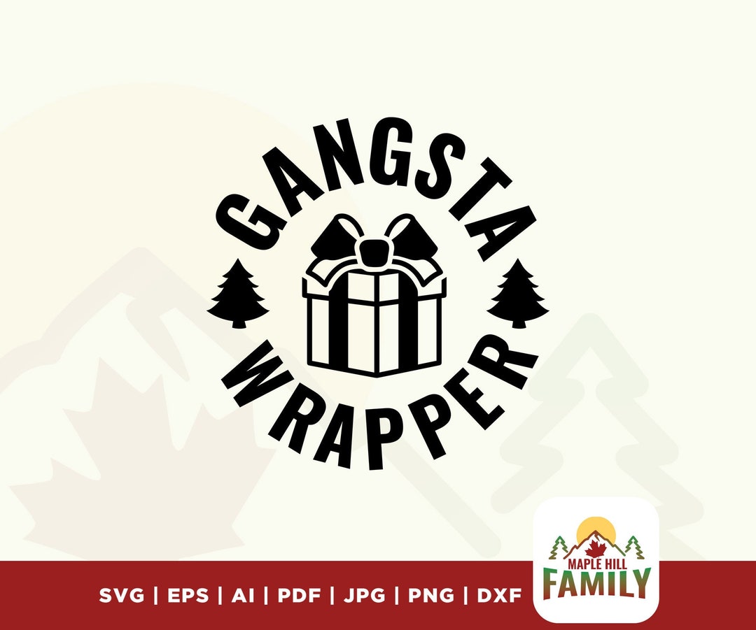 Gangsta Wrapper Svg, Christmas Svg, Christmas Shirt Svg, Merry ...