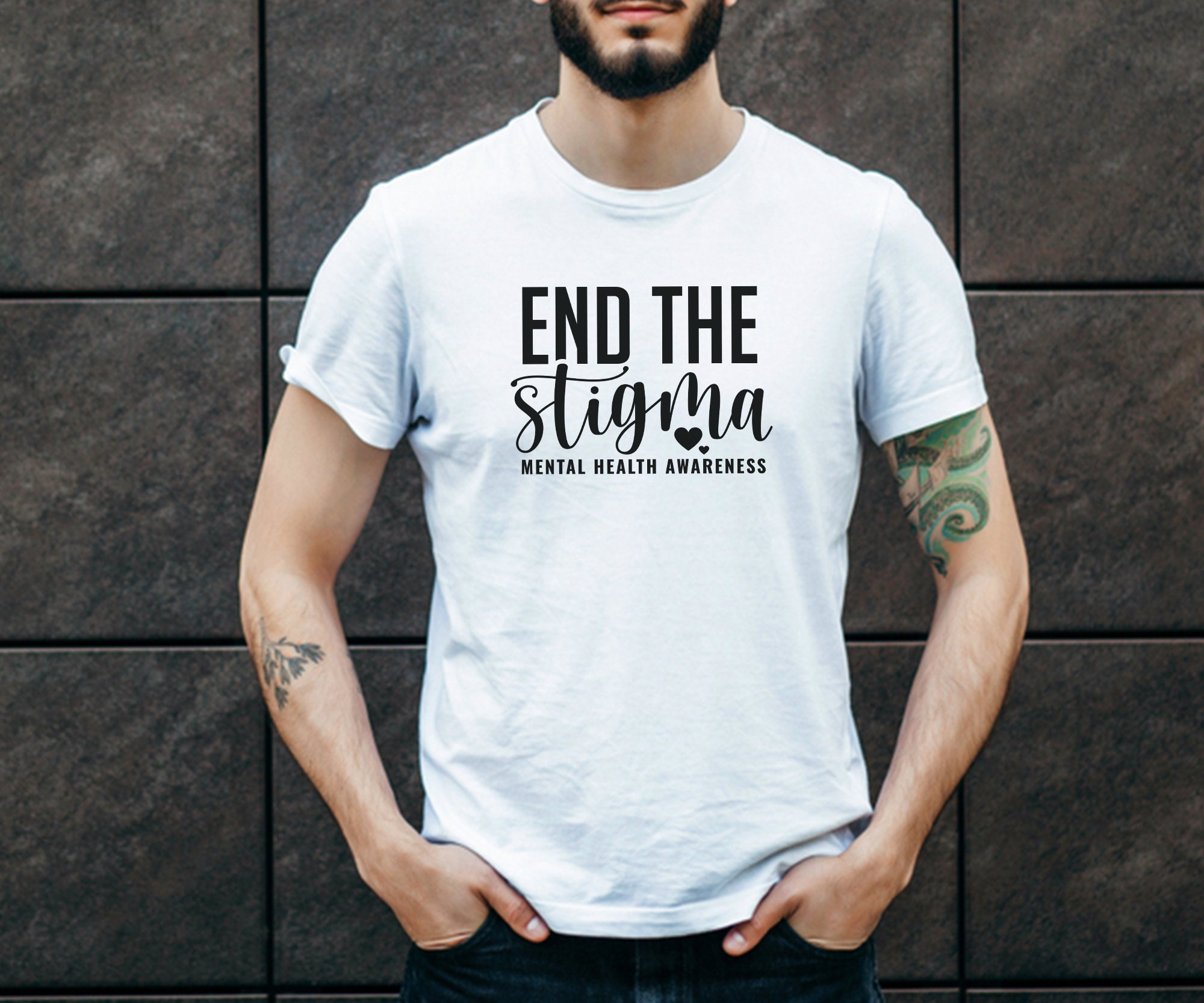 End the Stigma Mental Health Awareness Svg End the Stigma - Etsy