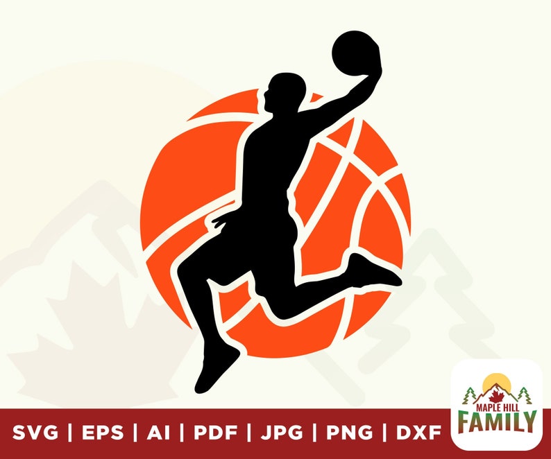 Basketball Player Svg Against Ball Svg Vector Files for - Etsy