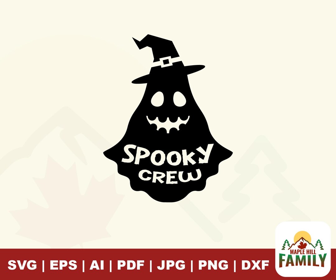 Spooky Crew SVG, Funny Halloween Clipart (digital Download) - Etsy