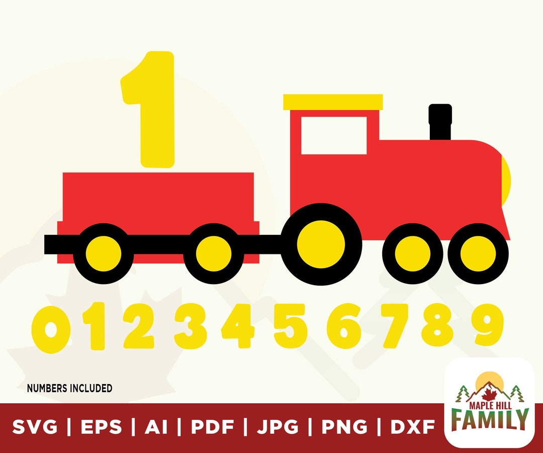 Train Birthday Svg, Train Svg, Train Party Svg, Gift for Kids Svg ...