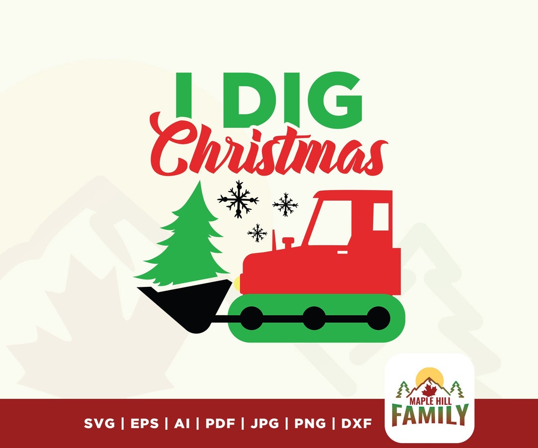 I Dig Christmas Svg Santa Svg Boy Christmas Gift Svg Kids - Etsy