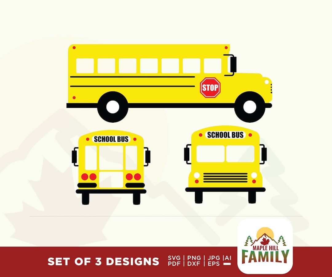 School Bus Svg, Bus Svg, School Svg, Back to School Svg, Layered School ...