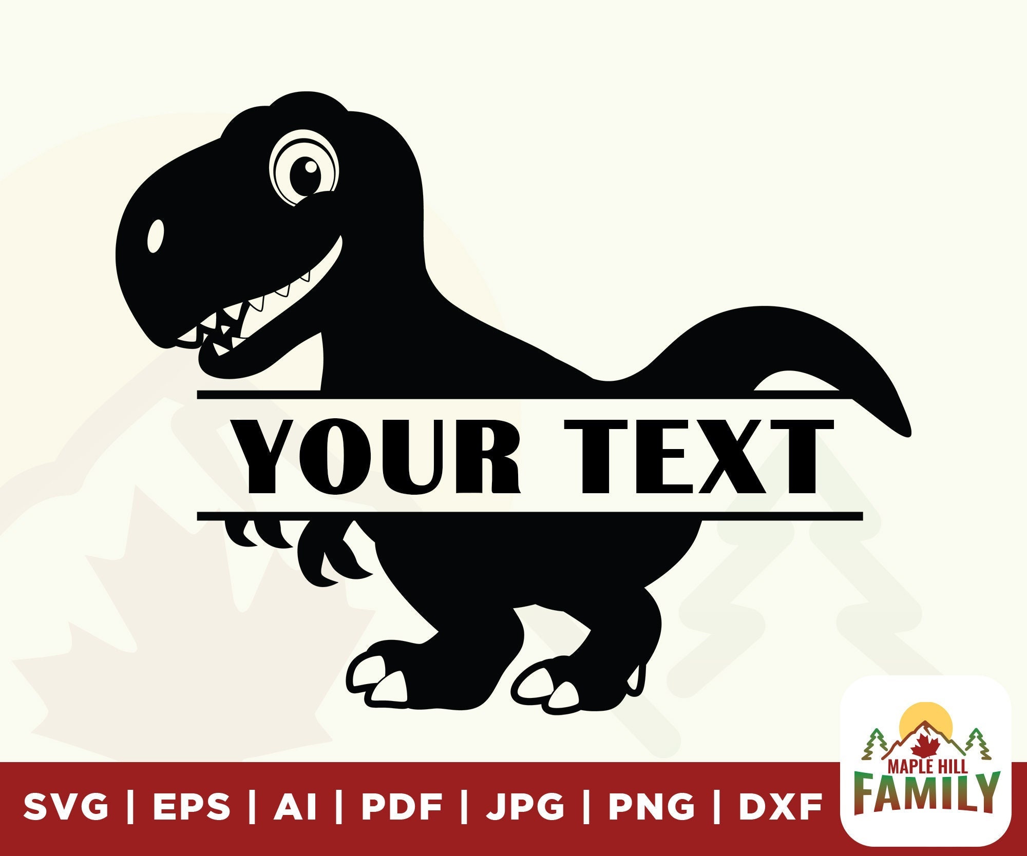 Dinosaurio SVG, Tyrannosaurus Rex SVG, Archivo SVG de monograma ...