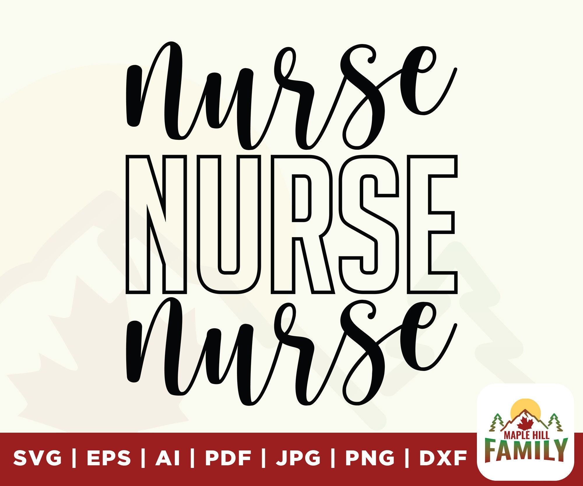 Nurse SVG File Svg Nurse Life Svg Medical Word SVG Doctor - Etsy