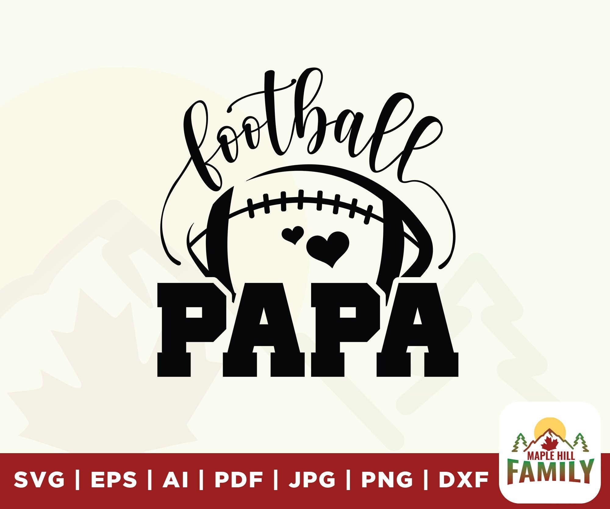 Football Papa Svg Papa Svg Football Svg Football Papa Life - Etsy