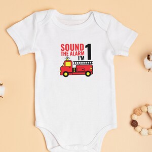 Sound the Alarm I Am First Svg, Kids Fire Truck 1st Birthday Svg ...