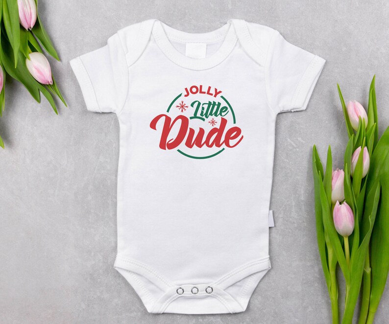 Jolly Little Dude Christmas SVG: Toddler Boy Design (digital Download ...