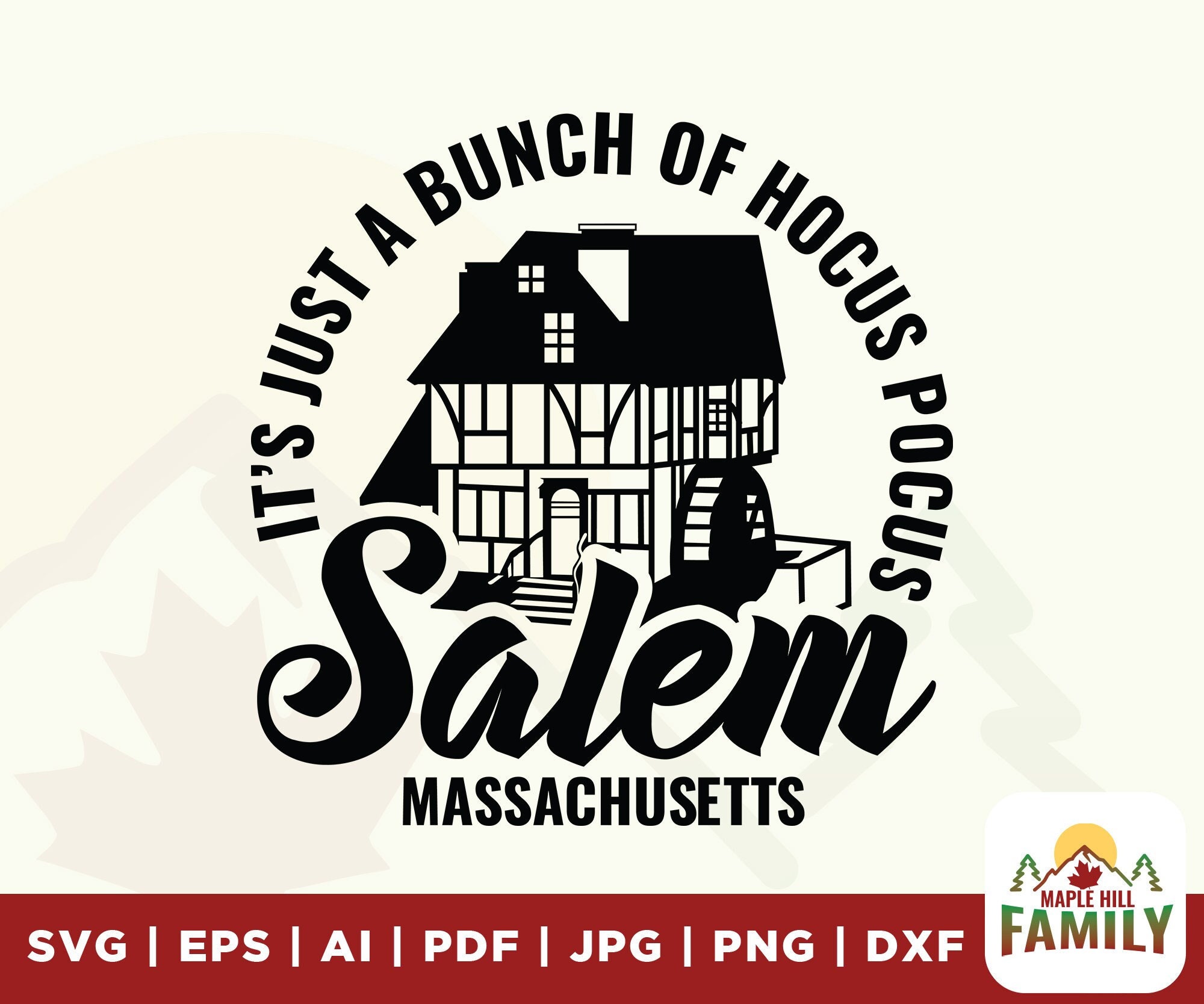 Salem Massachusetts Svg Salem Sign Svg Bunch of Hocus Svg - Etsy
