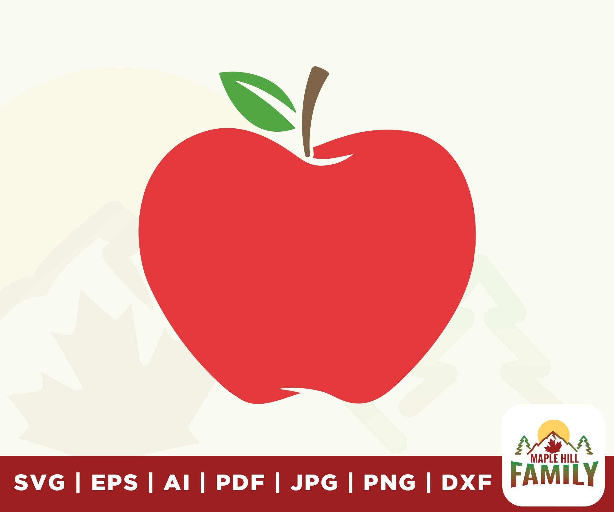 Apple Svg Teacher Svg School Svg Apple Monogram Svg Back - Etsy