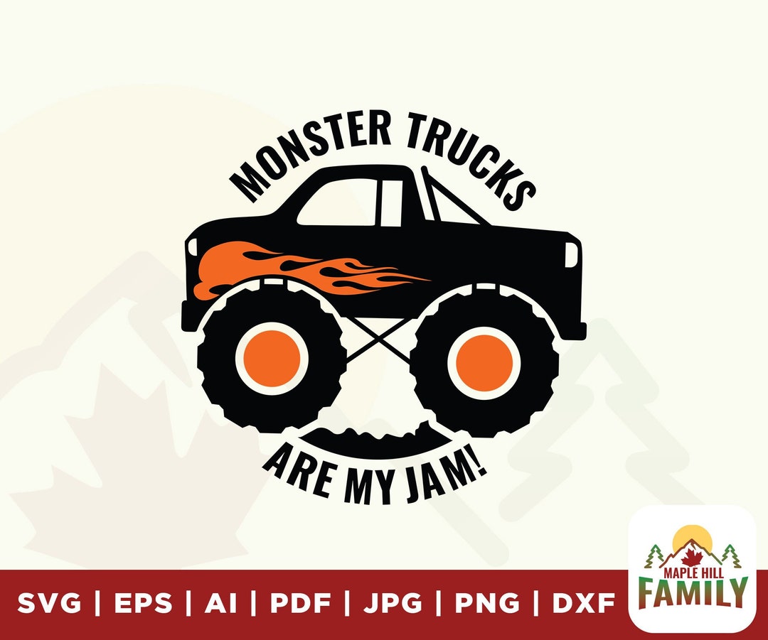 Monster Trucks My Jam Svg, Monster Svg, My Jam Svg, Truck Svg, Car Svg ...