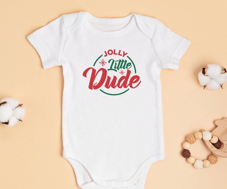 Jolly Little Dude Christmas SVG: Toddler Boy Design (digital Download ...