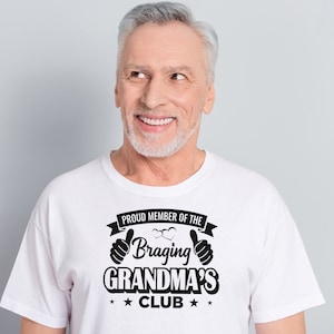 Proud Member of the Bragging Grandma’s Club Svg, Nana Svg, Grandma Svg ...