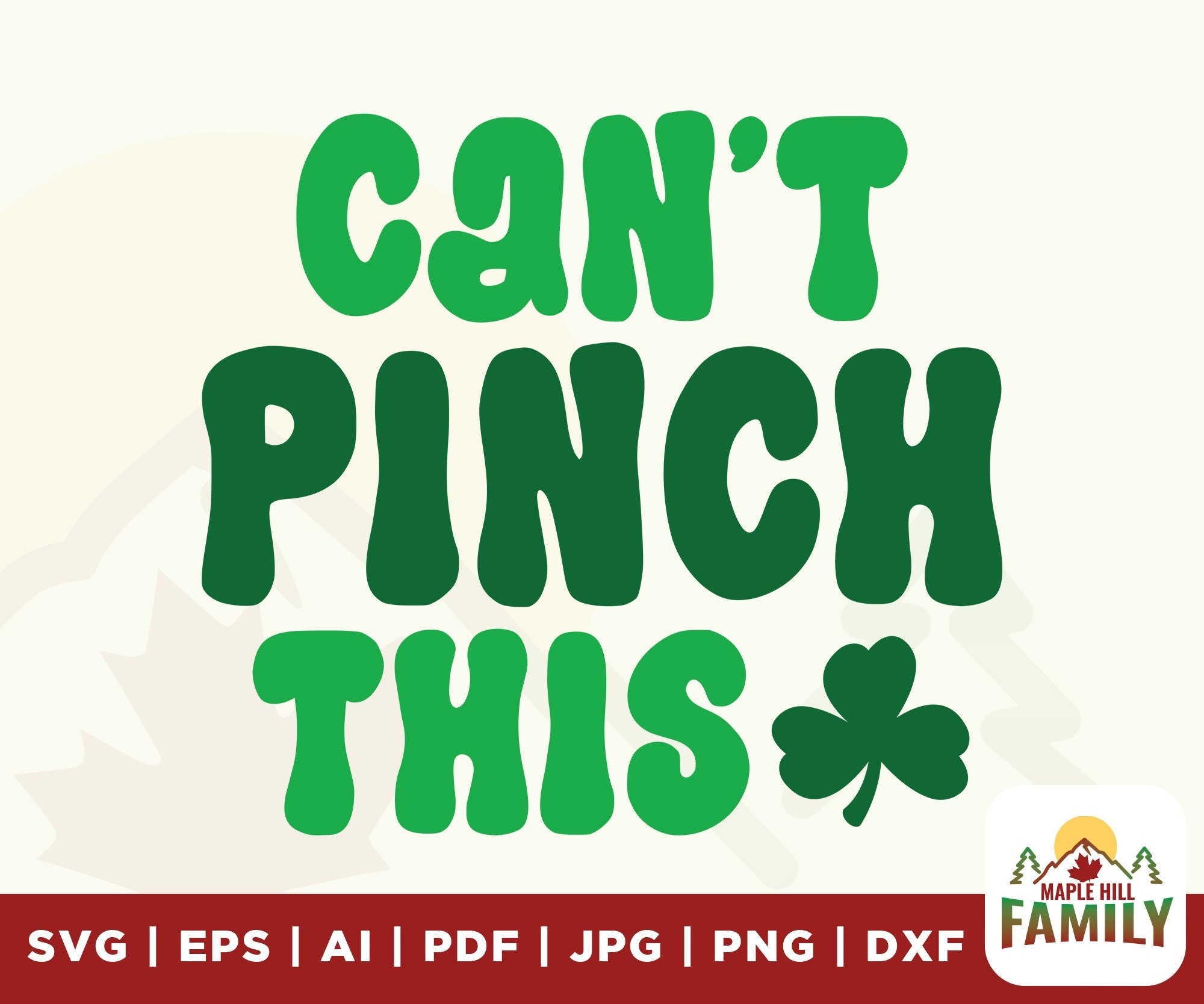 Can't Pinch This SVG St Patrick's Day SVG St. Paddy - Etsy