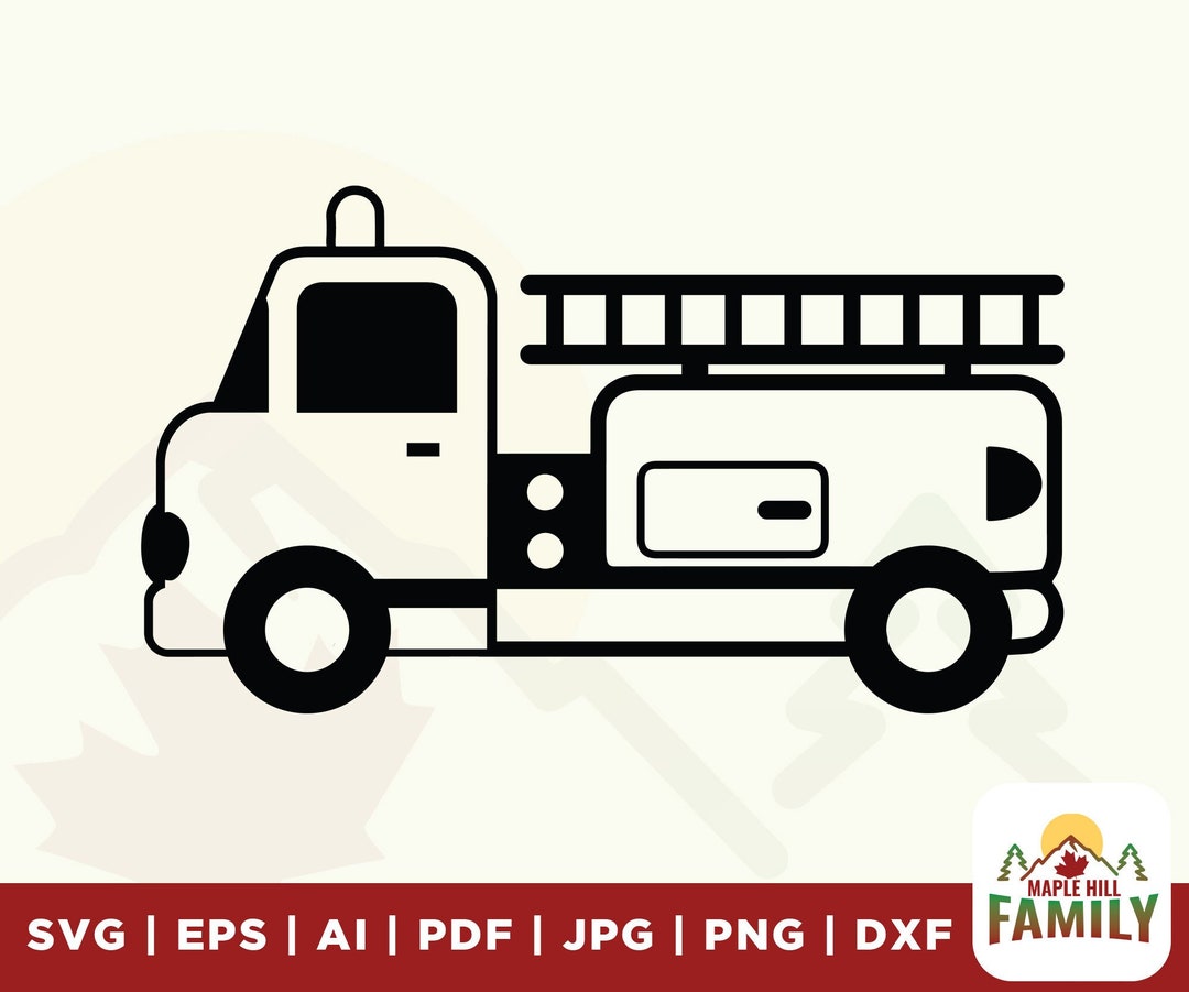 Fire Truck Svg, Fire Truck Clipart, Fire Truck Svg, Fire Truck Png ...