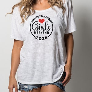 Girls Weekend 2024 Svg, Heart Svg, Cheaper Than Therapy Svg, Girls ...