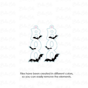 Boo Earrings, Earring Svg Files, Laser Cut Svg, Instant Digital ...