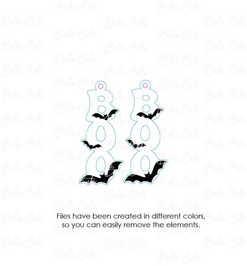 Boo Earrings, Earring Svg Files, Laser Cut Svg, Instant Digital ...