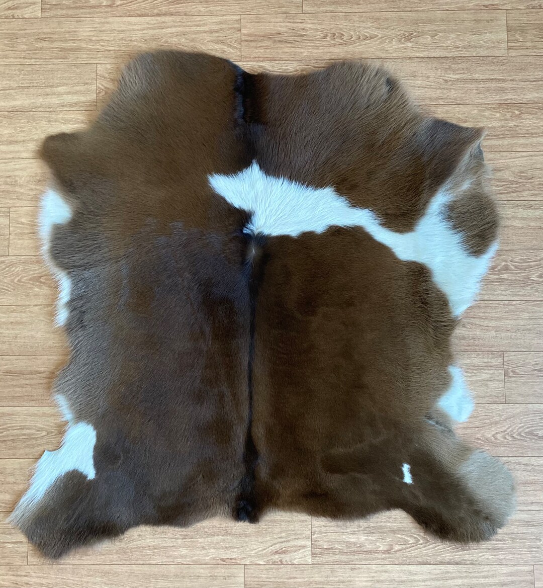 Natural Calfskin Rug,genuine Cowhide Area Rug,cow Skin ,90x70cm, 3x3,3 ...
