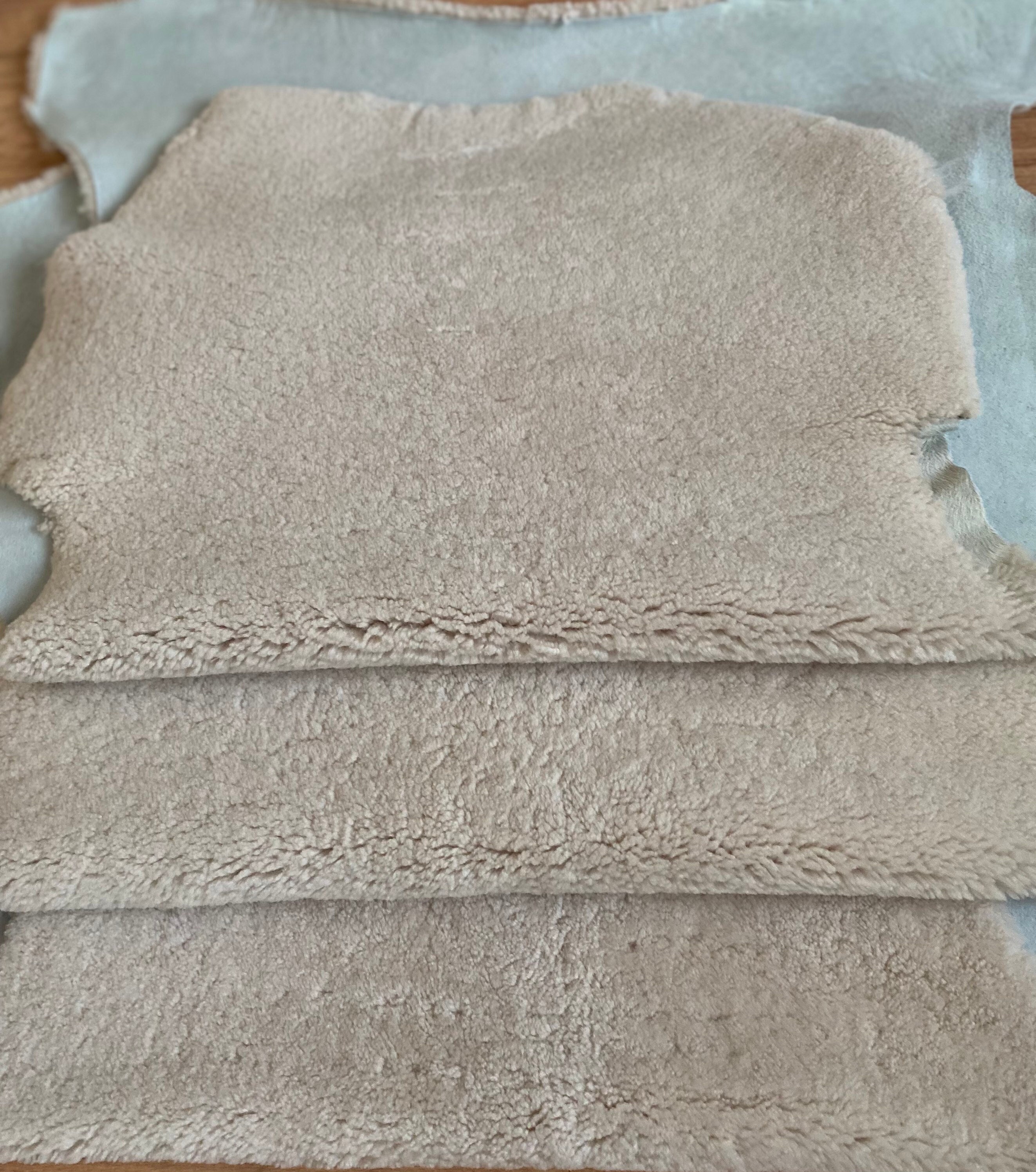 Genuine Sheepskin, Upholstery Leather, Fur Floor Rug, off White Color ...