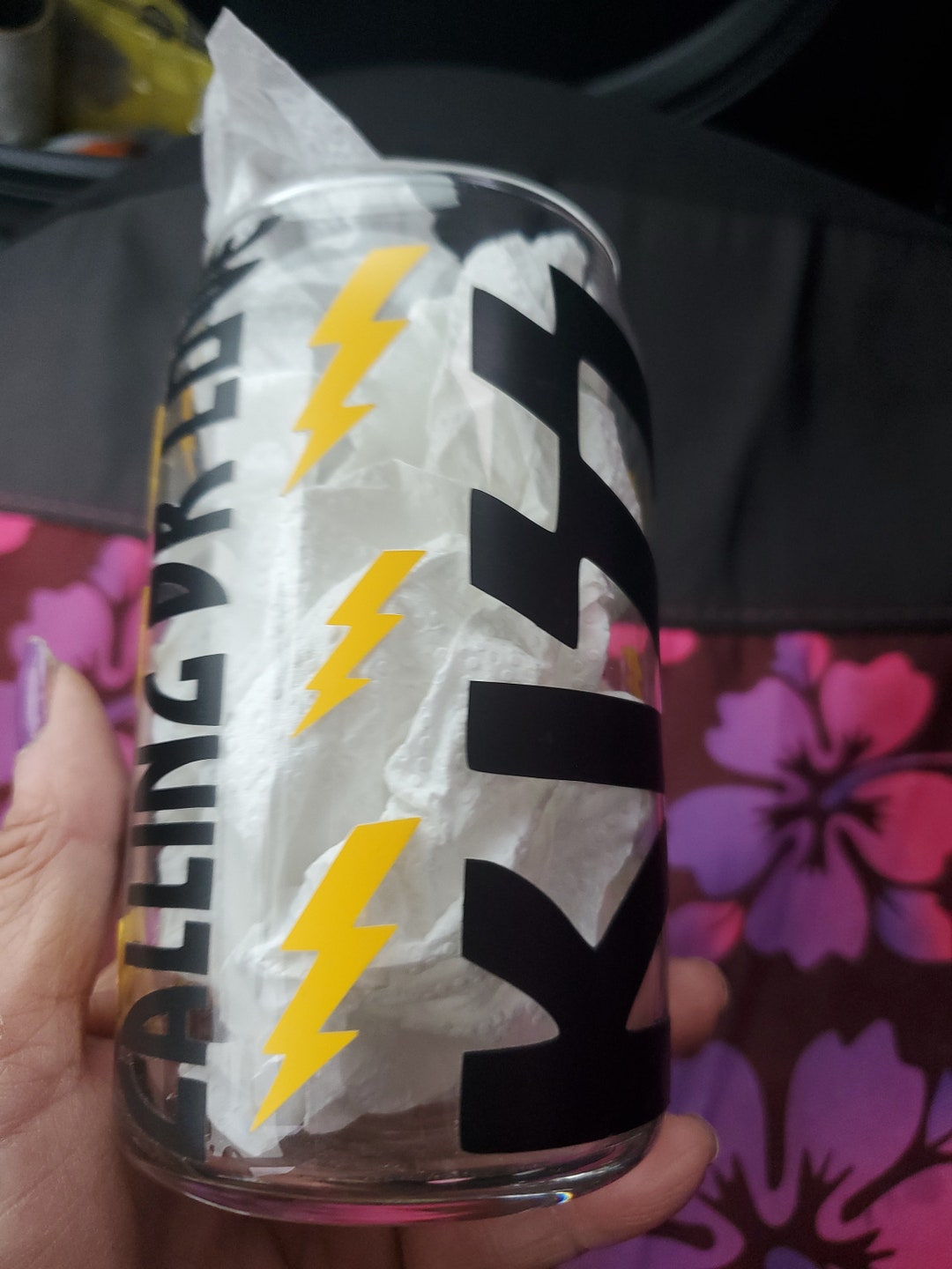 KISS Iced Coffee Glass Can Mug Cup Cup Travel Cup With Bamboo Lid and ...