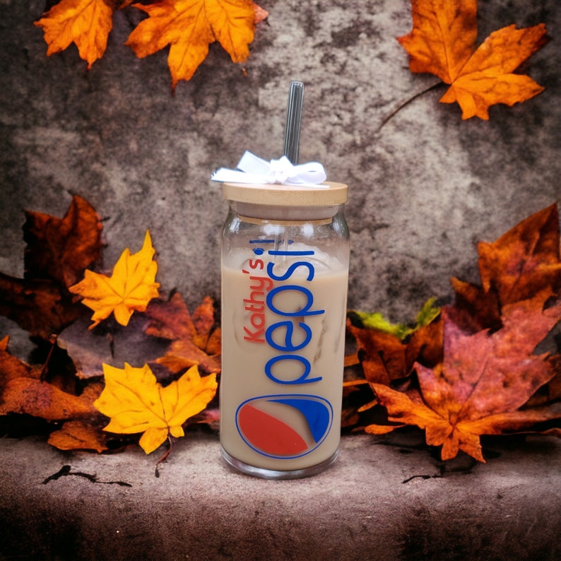 Pepsi Iced Coffee Glass Pepsi Gifts Pepsi Tumbler Gifts Mama Iced ...
