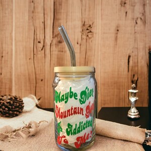 Maybe Diet Mountain Dew is Addicted to Me Glass Tumbler Mom Mama ...