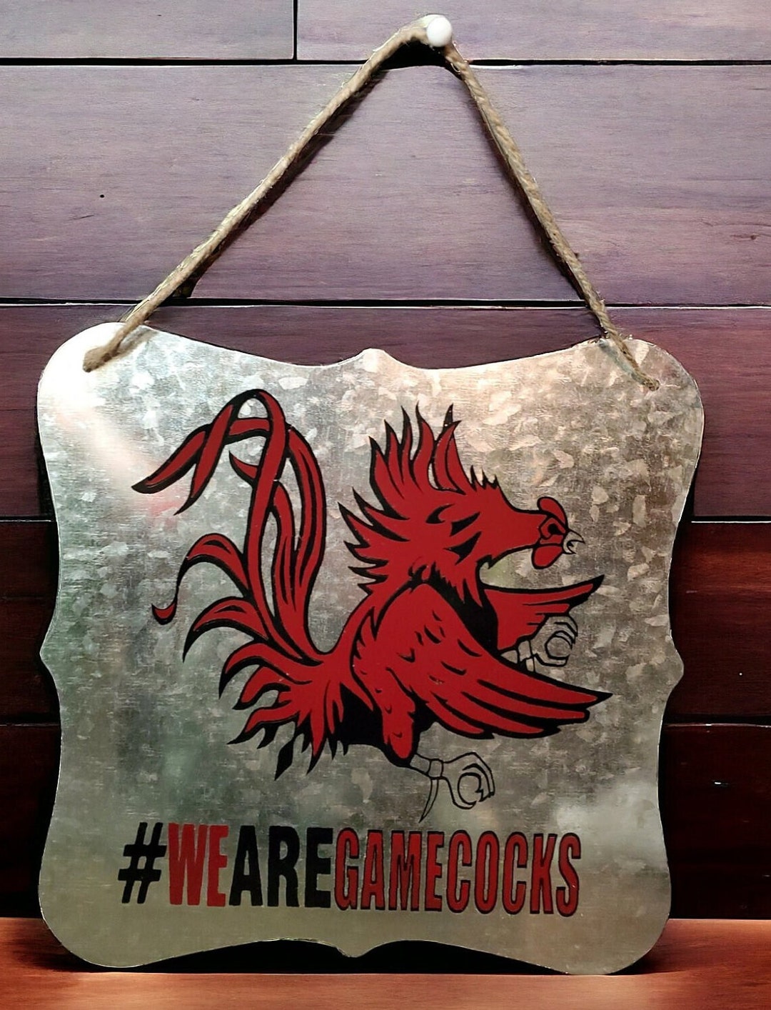 Rustic Carolina Gamecocks Tin Wall Art Mother's Day Birthday College ...