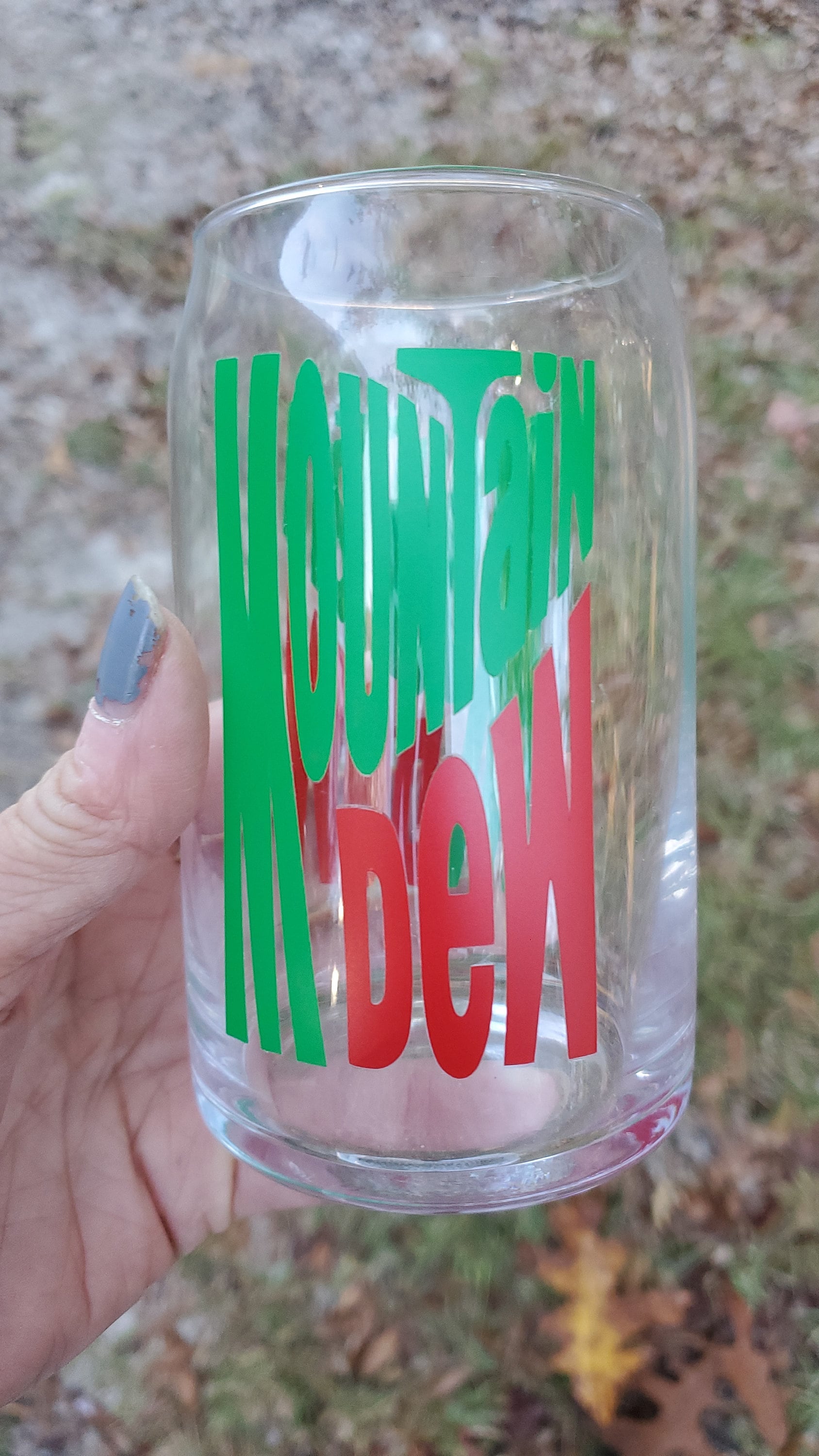 Mountain Dew Soda Glass Cup Mountain Dew Tumbler Mountain Dew Gift Mt ...