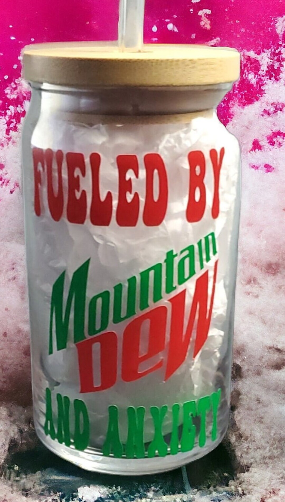 Fueled by Mountain Dew an Anxiety Handmade Mother's Day Birthday ...