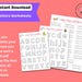 Preschool Worksheet Bundle - Preschool Worksheet - Letter Tracing ...