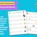 Preschool Sentence Tracing Worksheets: Kids Learning Activity (digital ...