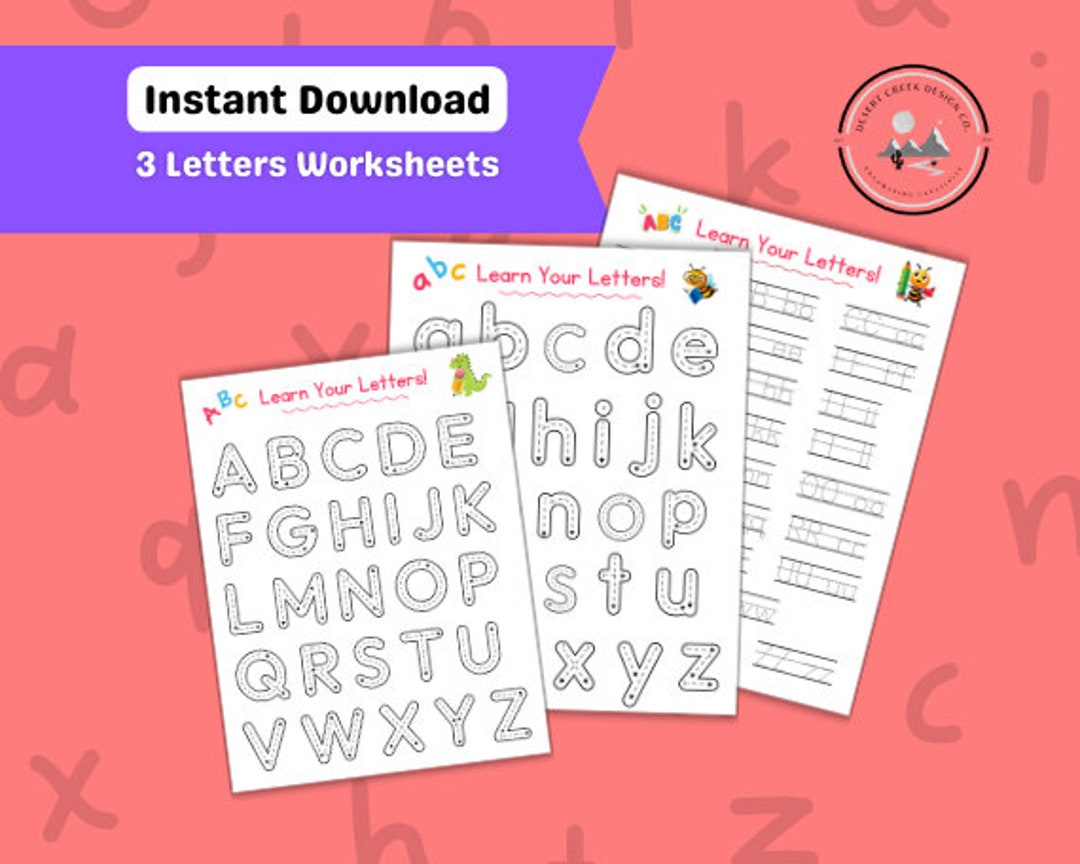 Preschool Worksheet Bundle - Preschool Worksheet - Letter Tracing ...