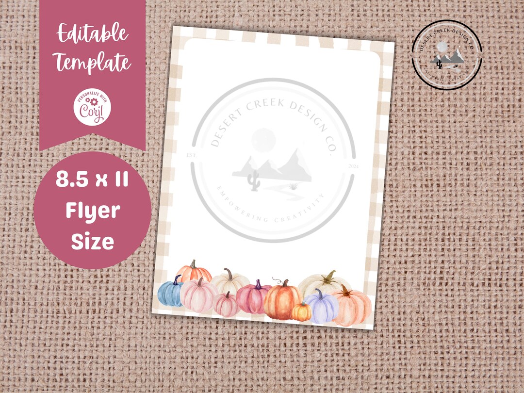 Fall Flyer Template Blank Flyer Template Fall Flyer Template for ...