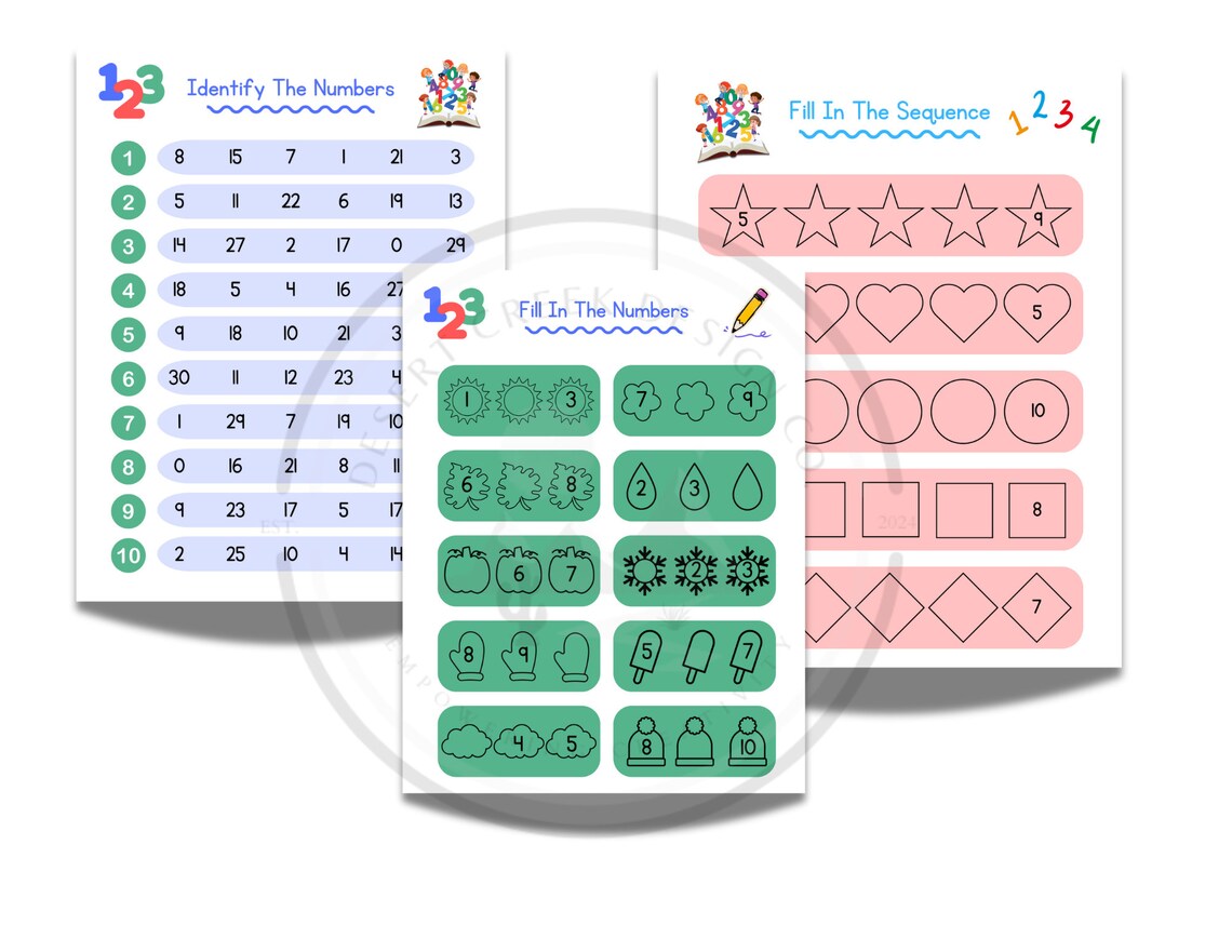 Math Worksheet - Math Worksheet for Kindergarten - Indentifying Numbers ...