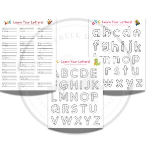 Preschool Worksheet Bundle - Preschool Worksheet - Letter Tracing ...