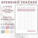 Spending Tracker, Money Spending Tracker, Budget Spending Tracker ...