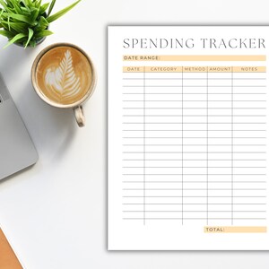 Spending Tracker, Money Spending Tracker, Budget Spending Tracker ...